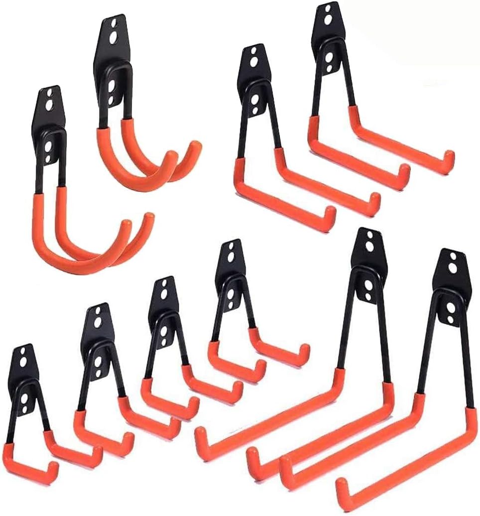 PYBTOOL Heavy Duty Garage Storage Utility Hooks - Steel Wall Mount ...