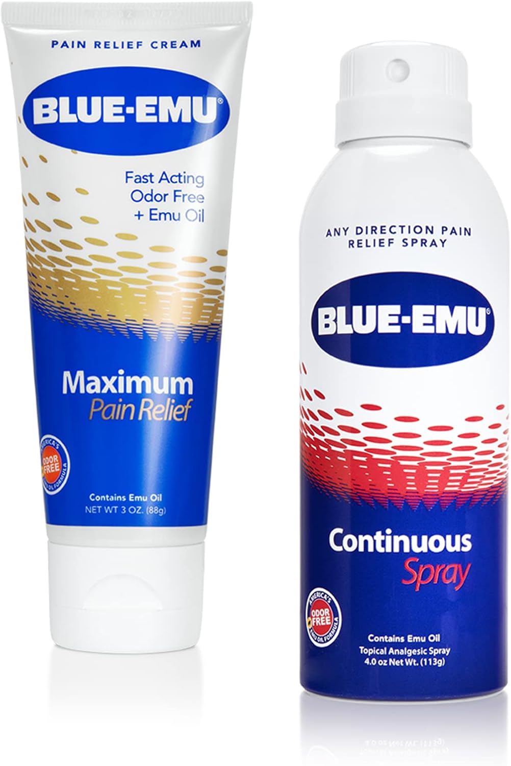 Amazon.com: Blue Emu Maximum Pain Relief Cream and Continuous Pain ...