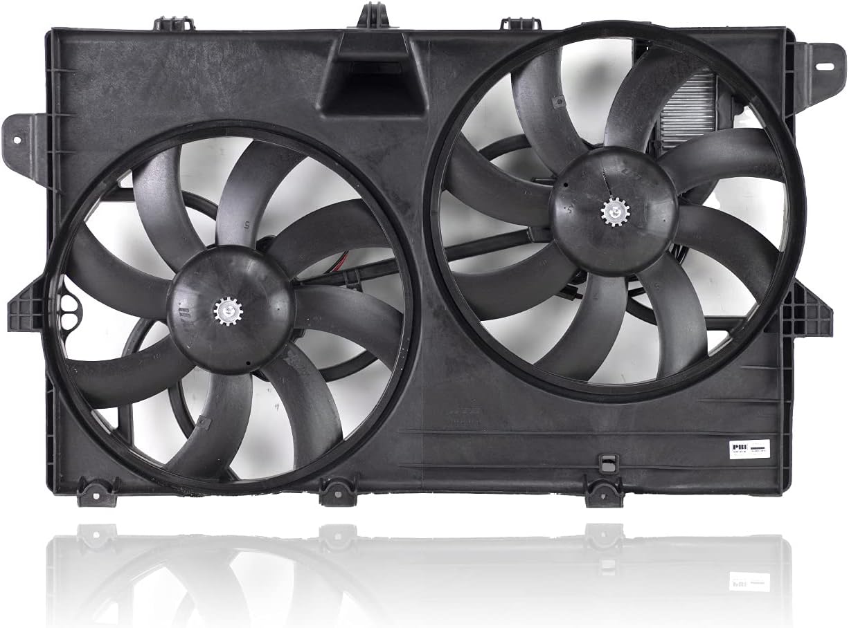Amazon.com: Dual Radiator and Condenser Fan Assembly - Pacific Best Inc ...