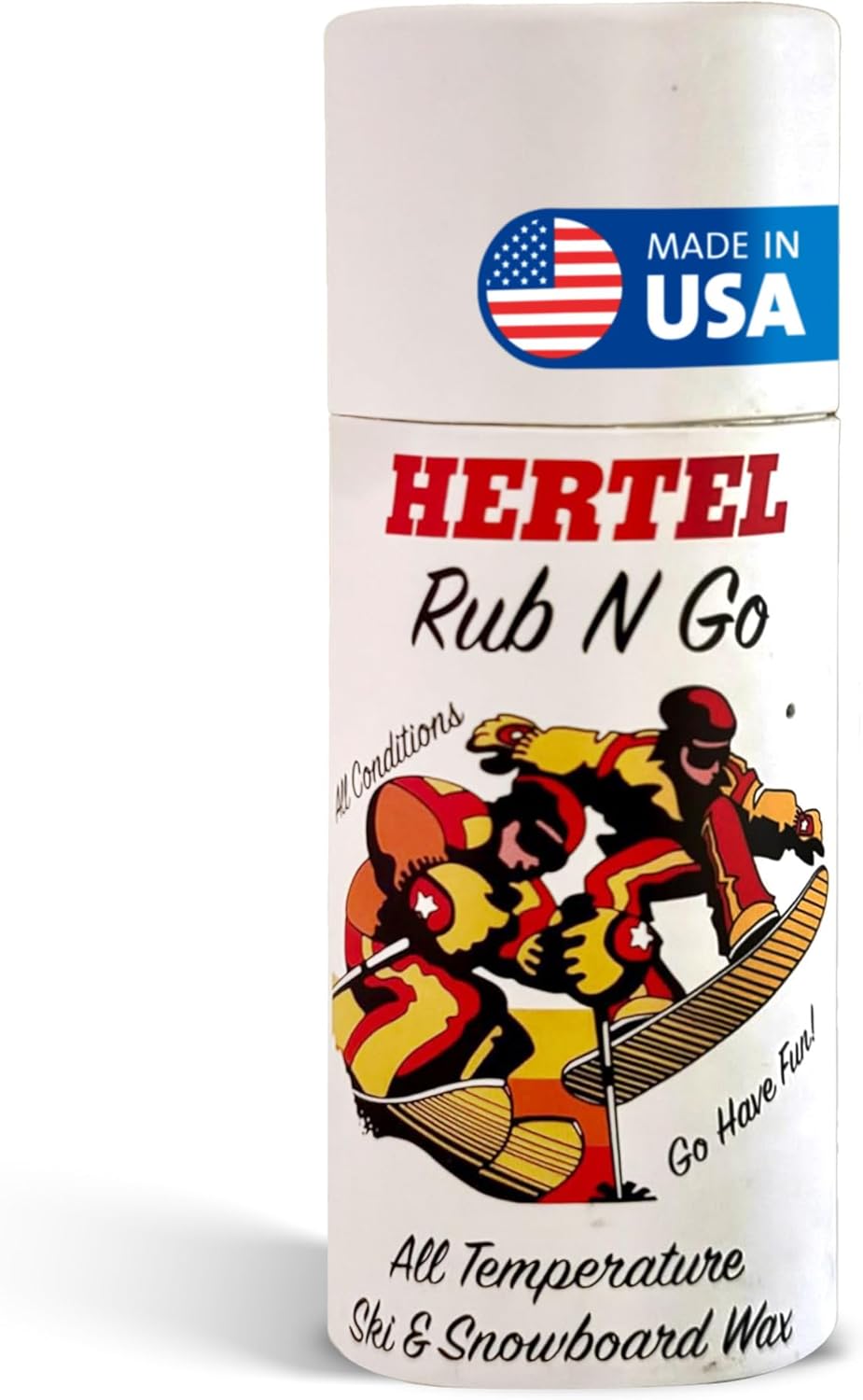 Amazon.com: Hertel Rub N Go All Temperature Ski and Snowboard Wax - Rub ...