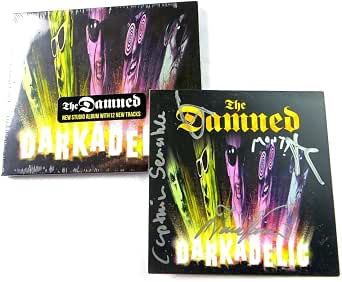The Damned Band Signed Autographed CD Insert Darkadelic Captain ...