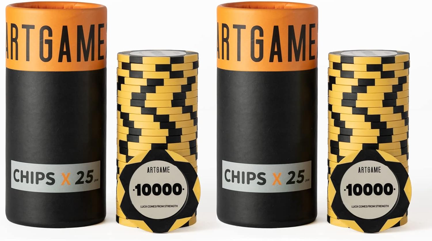 ARTGAME 14 Grams Clay Poker Chips, Minimalism Chip Easy to Recognize ...