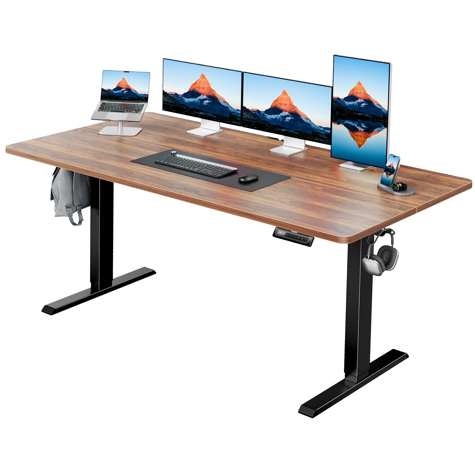 Amazon.com: HUANUO 55" x 28" Electric Standing Desk Adjustable Height ...