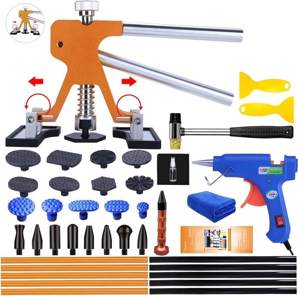 Amazon.com: Sonrinss Car Dent Puller Repair Kit - Paintless Dent Repair ...