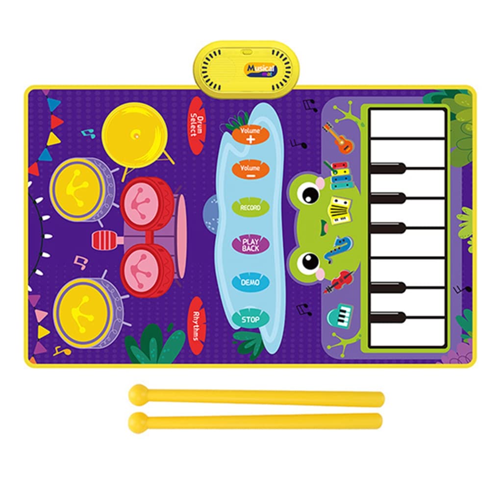 Buy PATPAT® Musical Mat for Kids 31.4x19.6 inch 2 in 1 Baby Piano Play ...