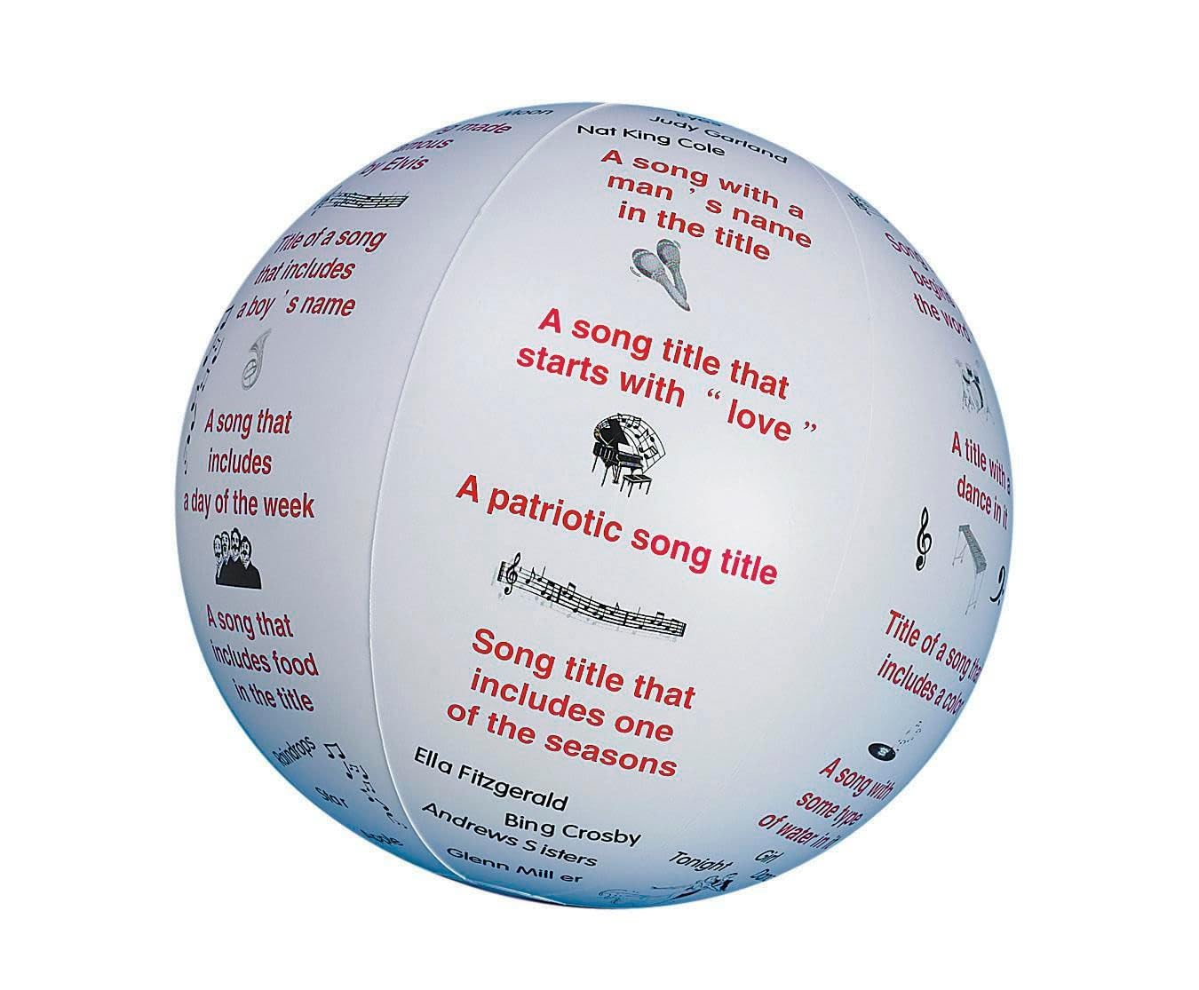 Amazon.com: S&S Worldwide Toss 'n Talk-About Ball, Music. Beach Ball ...