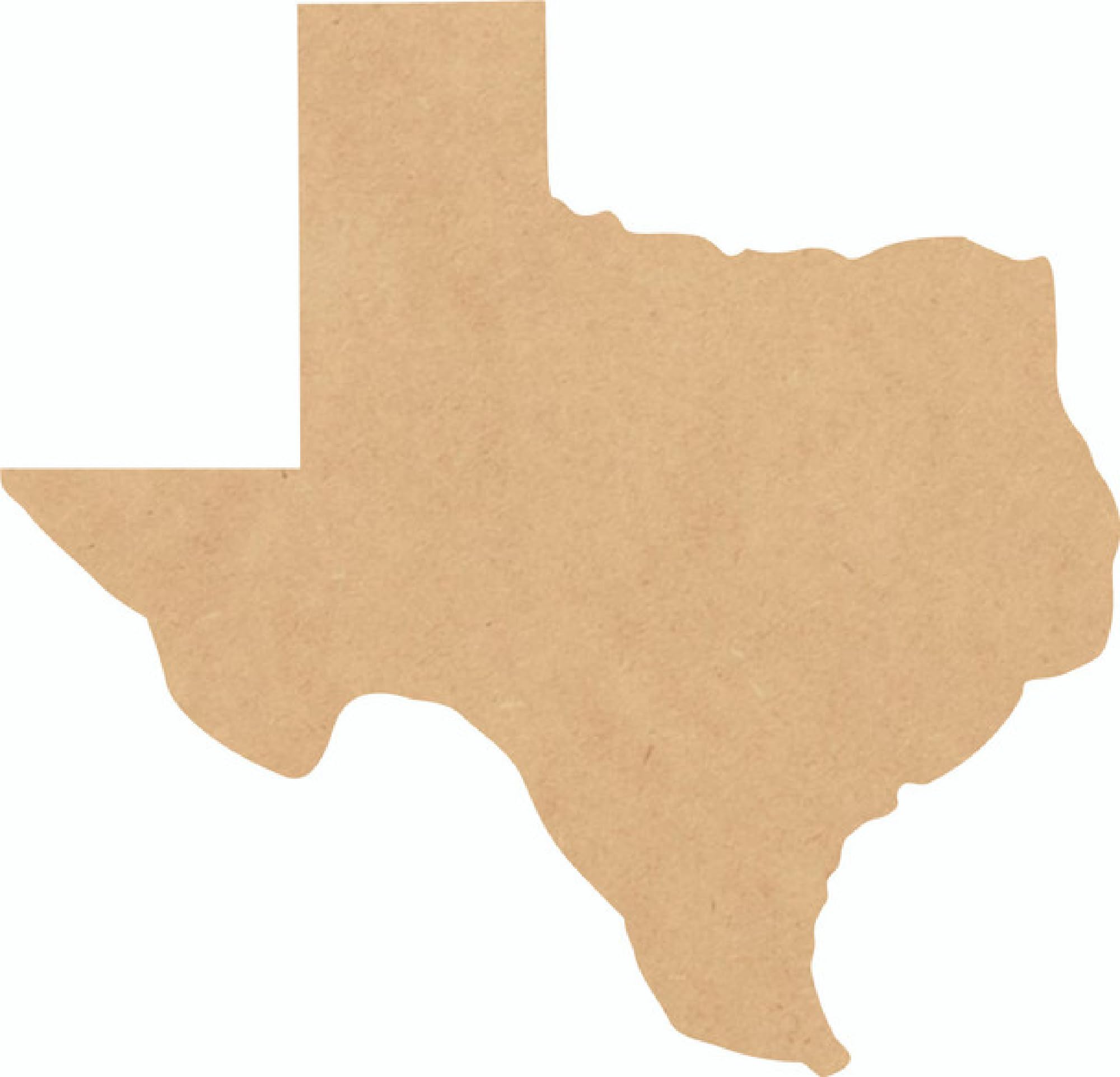 Amazon.com: Wooden Texas State Blank 12'' Cutout, Unfinished Wood Texas ...