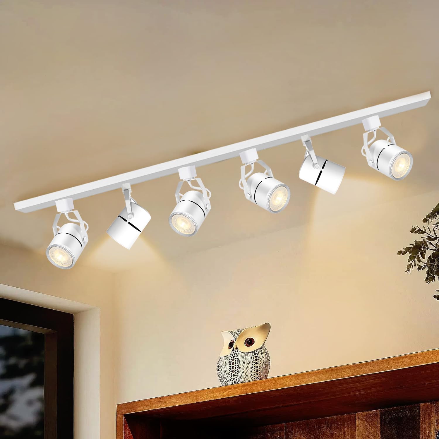 Bravsekai LED Track Lighting Heads Kit, Dimmable PAR20 Track Lights ...