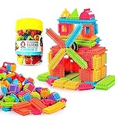 Amazon.com: Teytoy 100 Pcs Bristle Shape Building Blocks Toy Set for ...