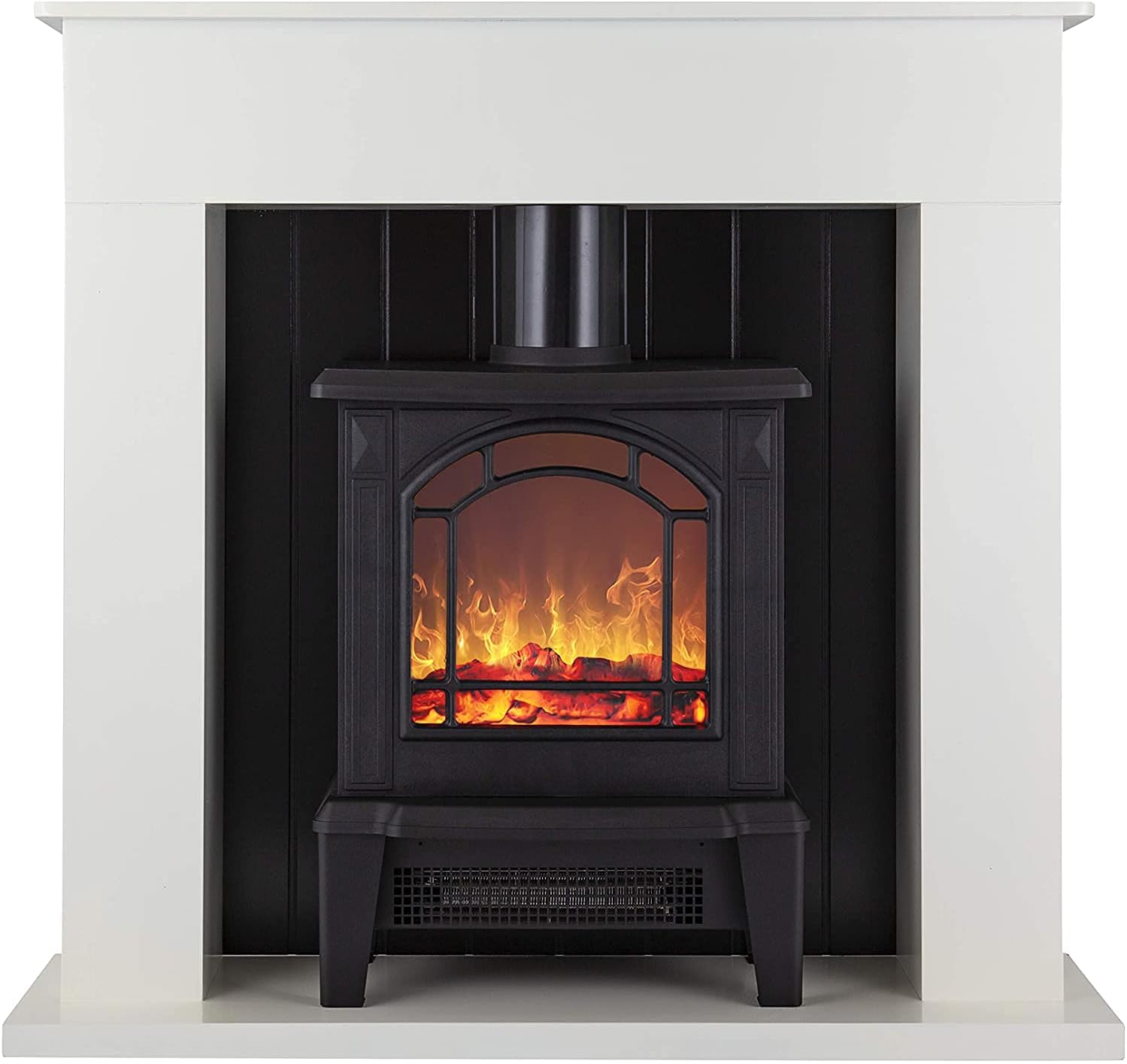Warmlite WL45037W Ealing Electric Fireplace Suite with Adjustable ...