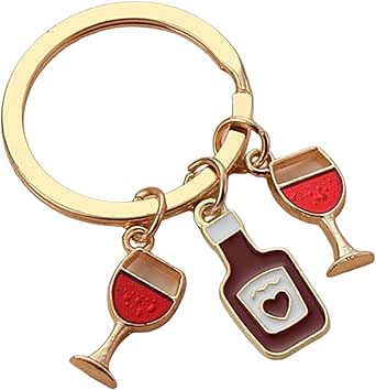 Amazon.com: HXYCNNA Wine Keychain : Clothing, Shoes & Jewelry