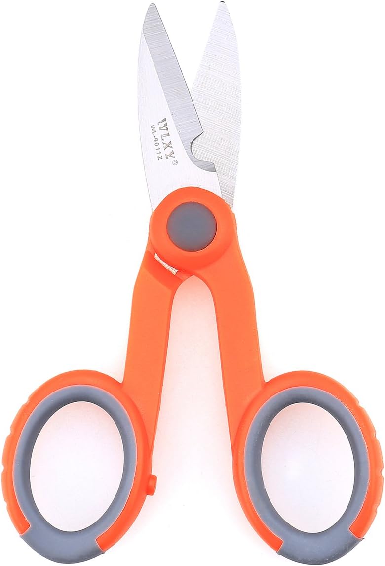 Miller KS-1 Yellow Fiber Optic Kevlar Scissors, Easily Portable Utility ...