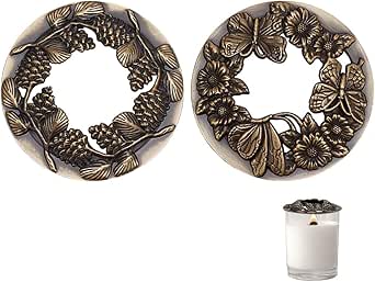 Amazon.com: FREEBLOSS 2Pcs 8.2cm Candle Topper 2 Styles Scented Candles ...