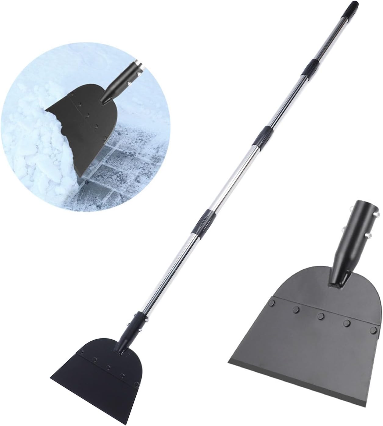 Amazon.com : Steel Sidewalk Ice Scraper, Flat Shovel Snow Shovel, 67 ...