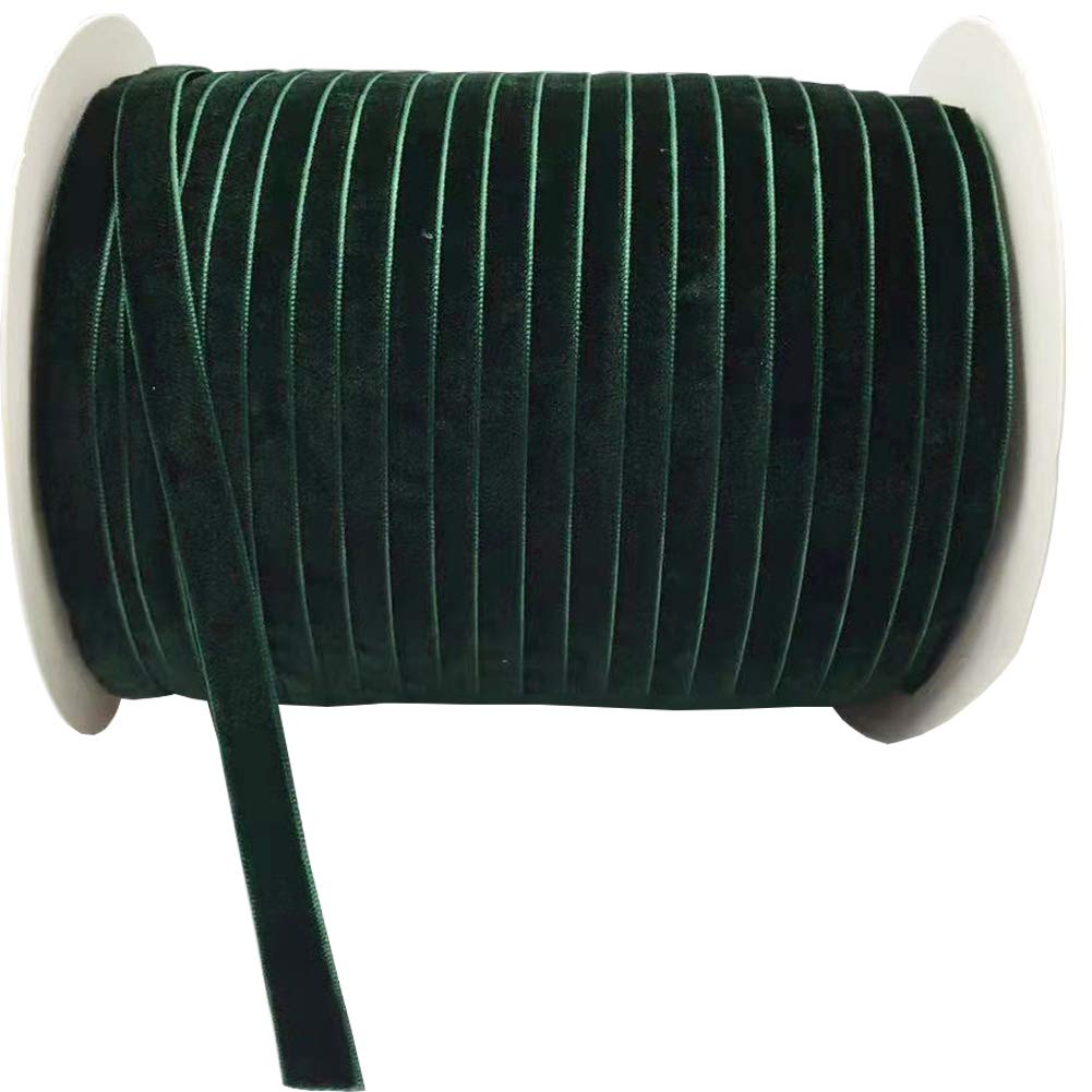 Amazon.com: 10 Yards Dark Green Velvet Ribbon