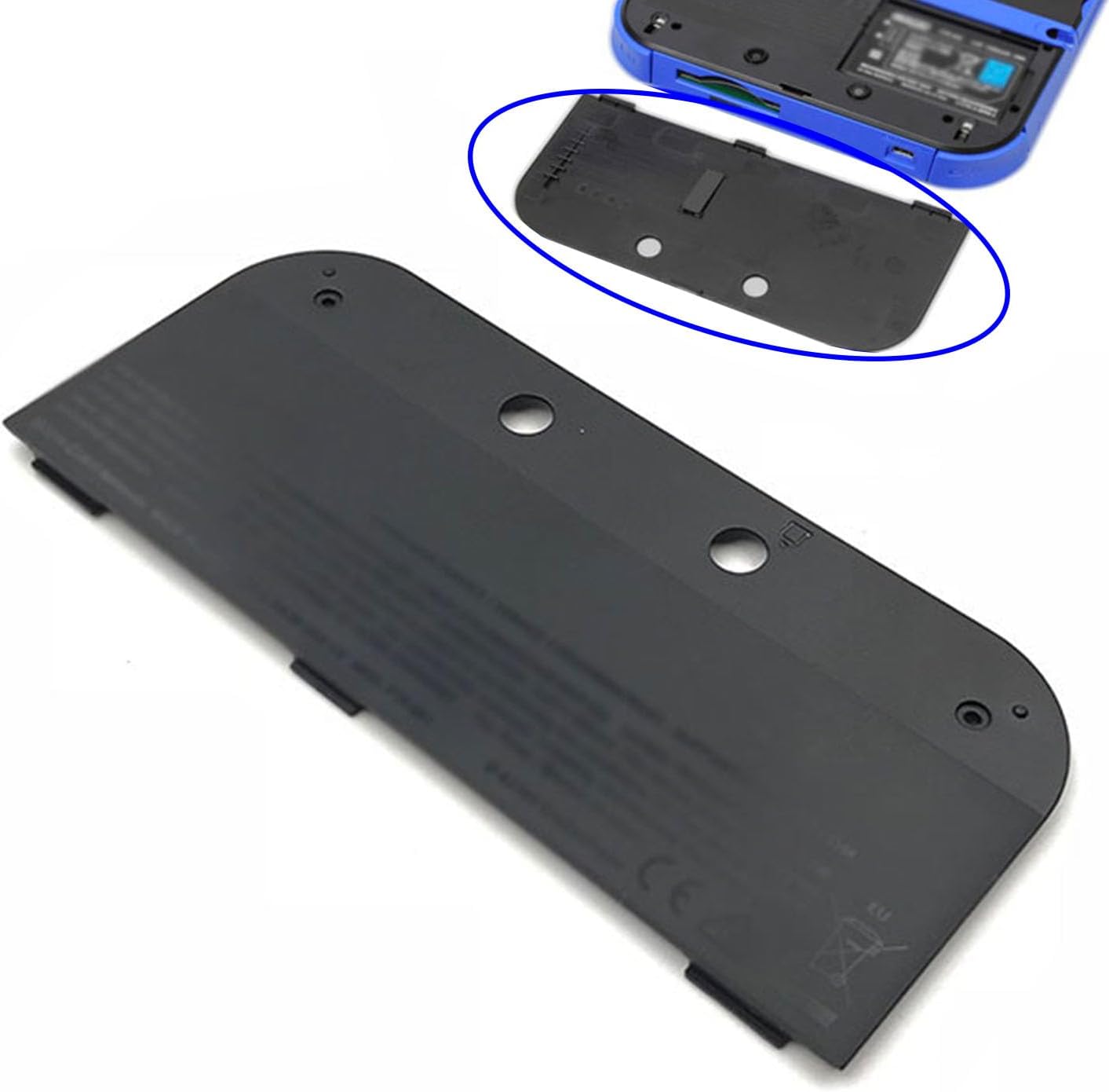 Amazon.com: Replacement Battery Cover Case for Nintendo 2DS, Back ...