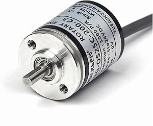 Rotary Encoder 5-24VDC Outer Dia 30mm Solid Shaft phi 4mm Push-Pull ...