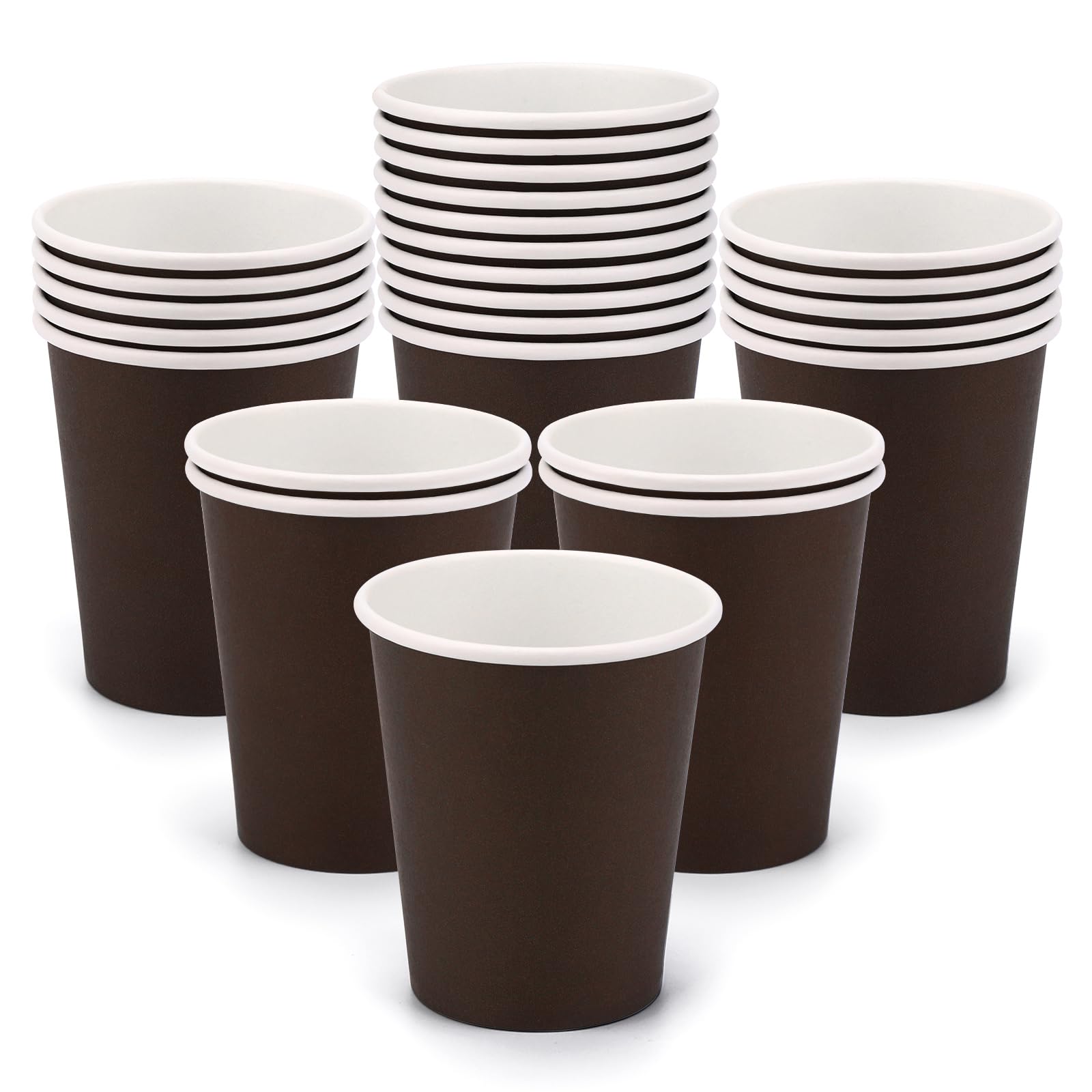 Amazon.com: Fedmut 25 Pack Paper Cups 8 oz, Premium Disposable Coffee ...