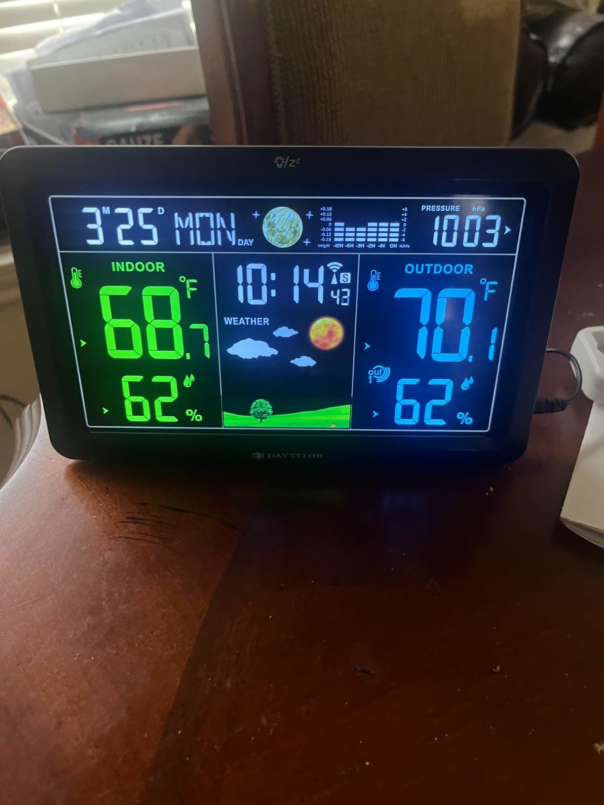 Amazon.com: DAYTITOR Indoor Outdoor Thermometer Wireless, Weather ...