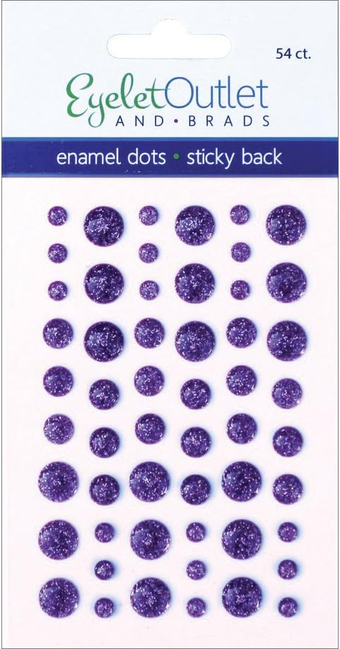Amazon.com: EYELET OUTLET LLC Violet Eyelet Outlet Adhesive-Back Enamel ...