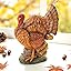 Amazon.com: Glitzhome 10" H Thanksgiving Turkey Figurines Thanksgiving ...
