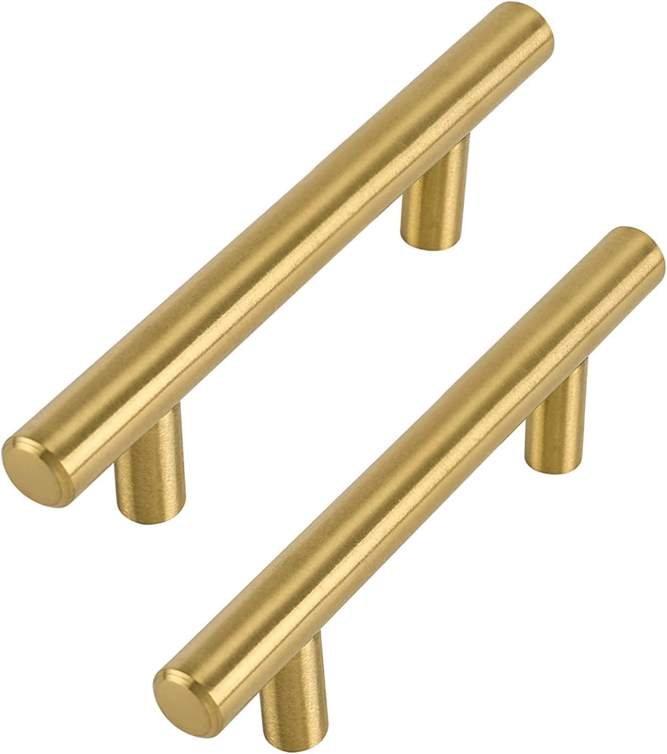 Haliwu 40 Pack/Gold Cabinet Pulls, Brushed Gold Pulls Cabinet Handles ...