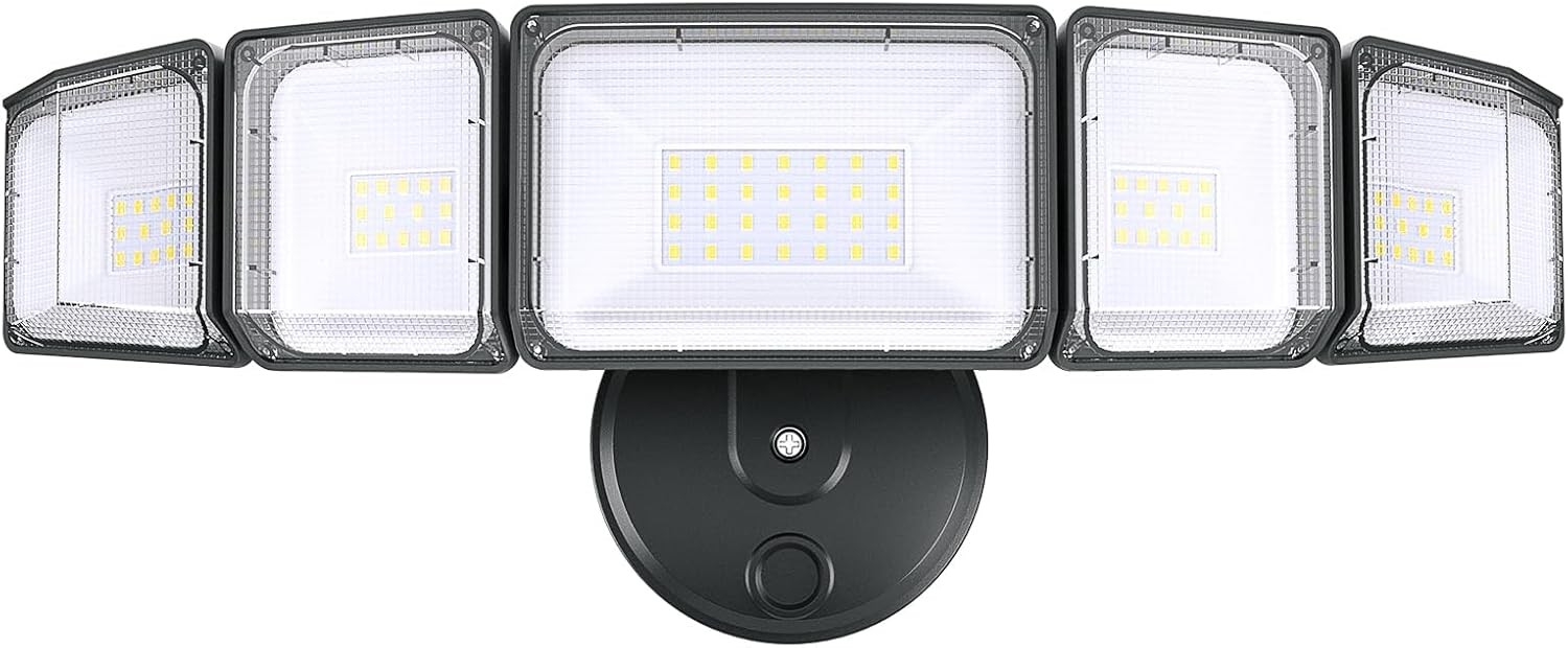 lamvip 75W Flood Lights Outdoor, 7500LM LED Flood Light Outdoor with 5 ...