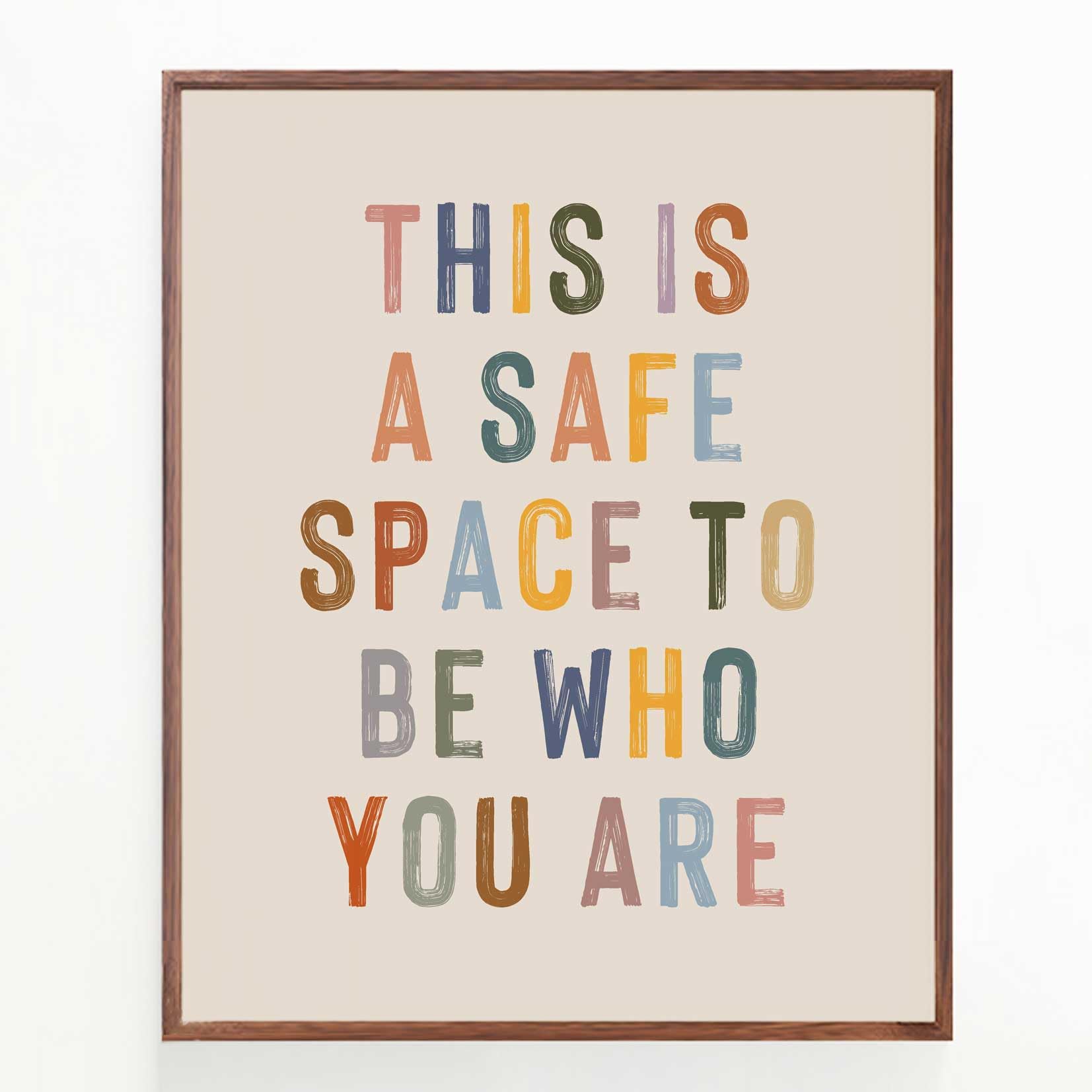 Snapklik.com : This Is A Safe Space, Therapy Office Decor, School ...