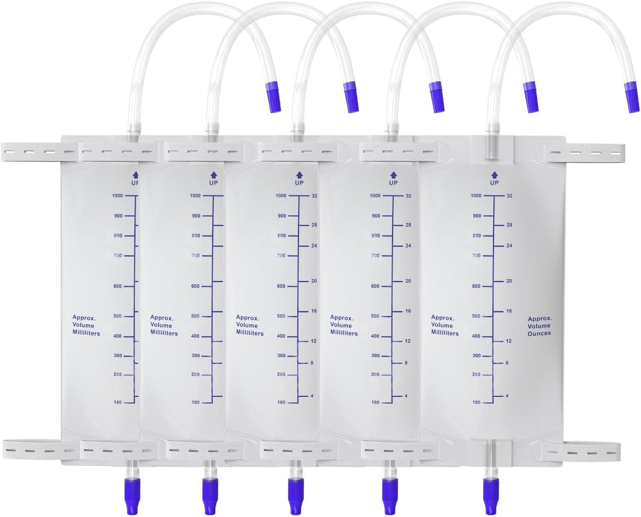 Amazon.com: 1000 ml Easy-Tap Disposable Leg Bag Urinary Drainage Bag ...