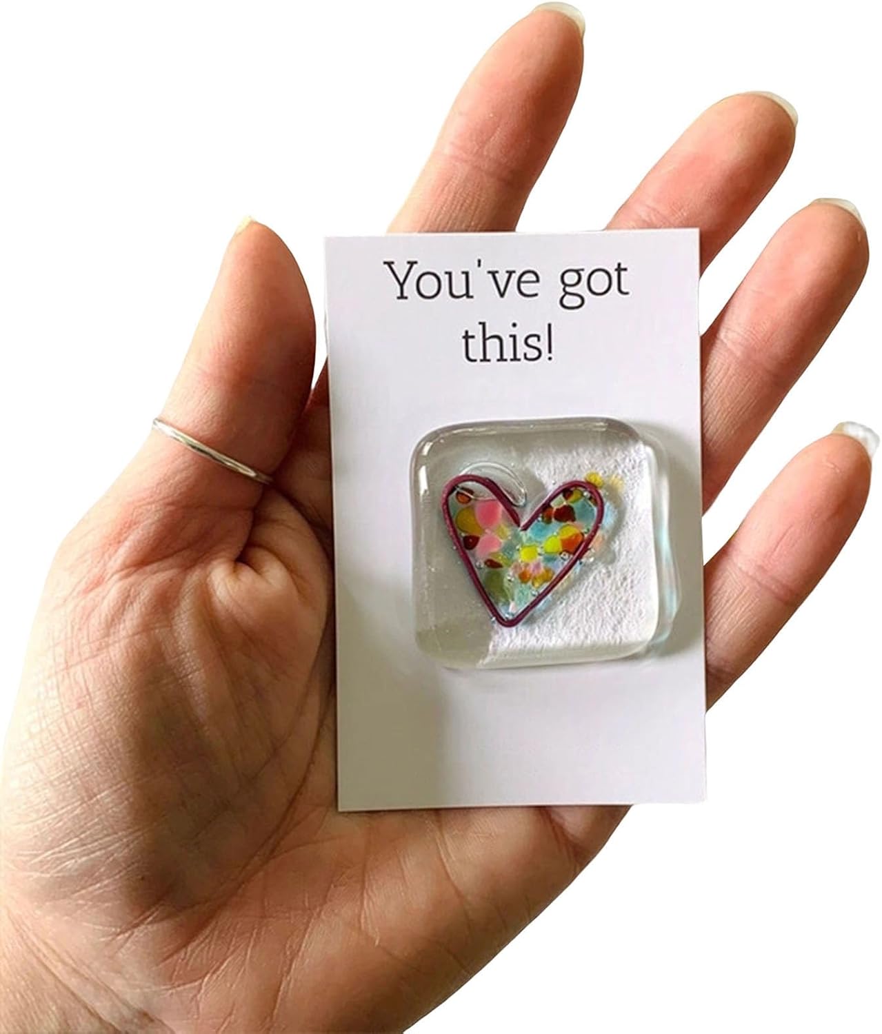 Amazon.com: 3D Crystal Heart Decor, Cute Little Pocket Heart Hug ...