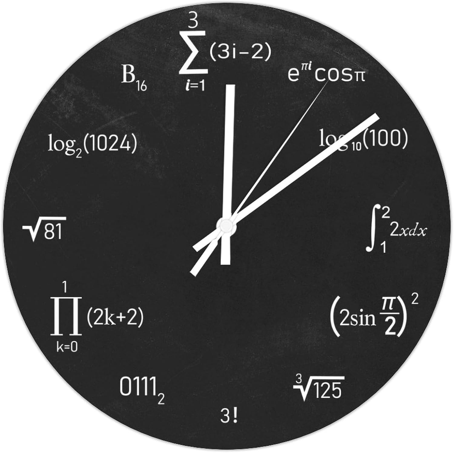 Amazon.com: ArogGeld Math Equations and Notations PVC Wall Clock ...