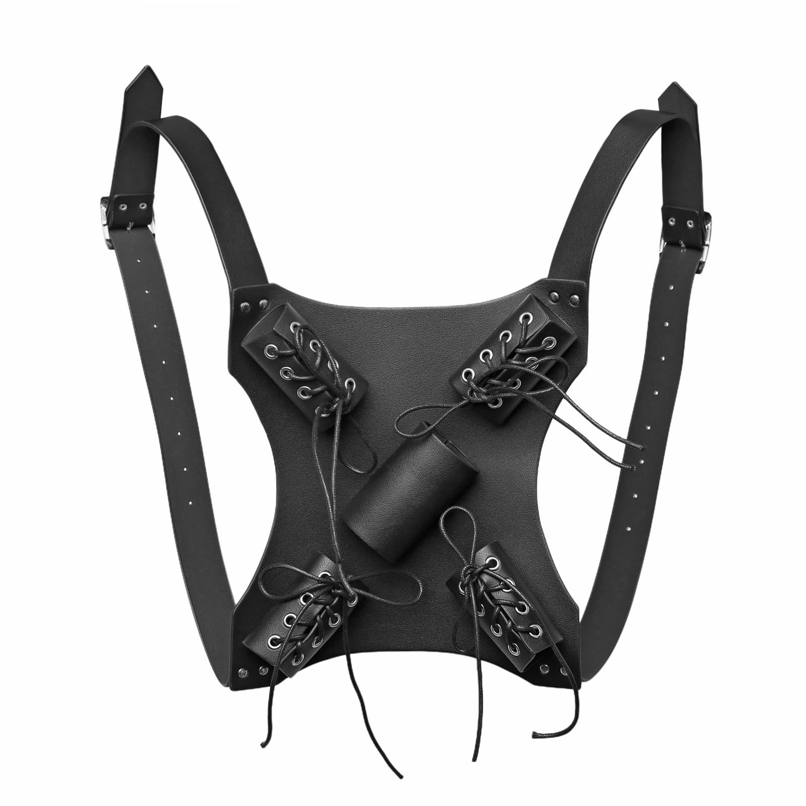 Amazon.com: HZMAN Medieval Faux Leather Back Sword Frog Adjustable ...