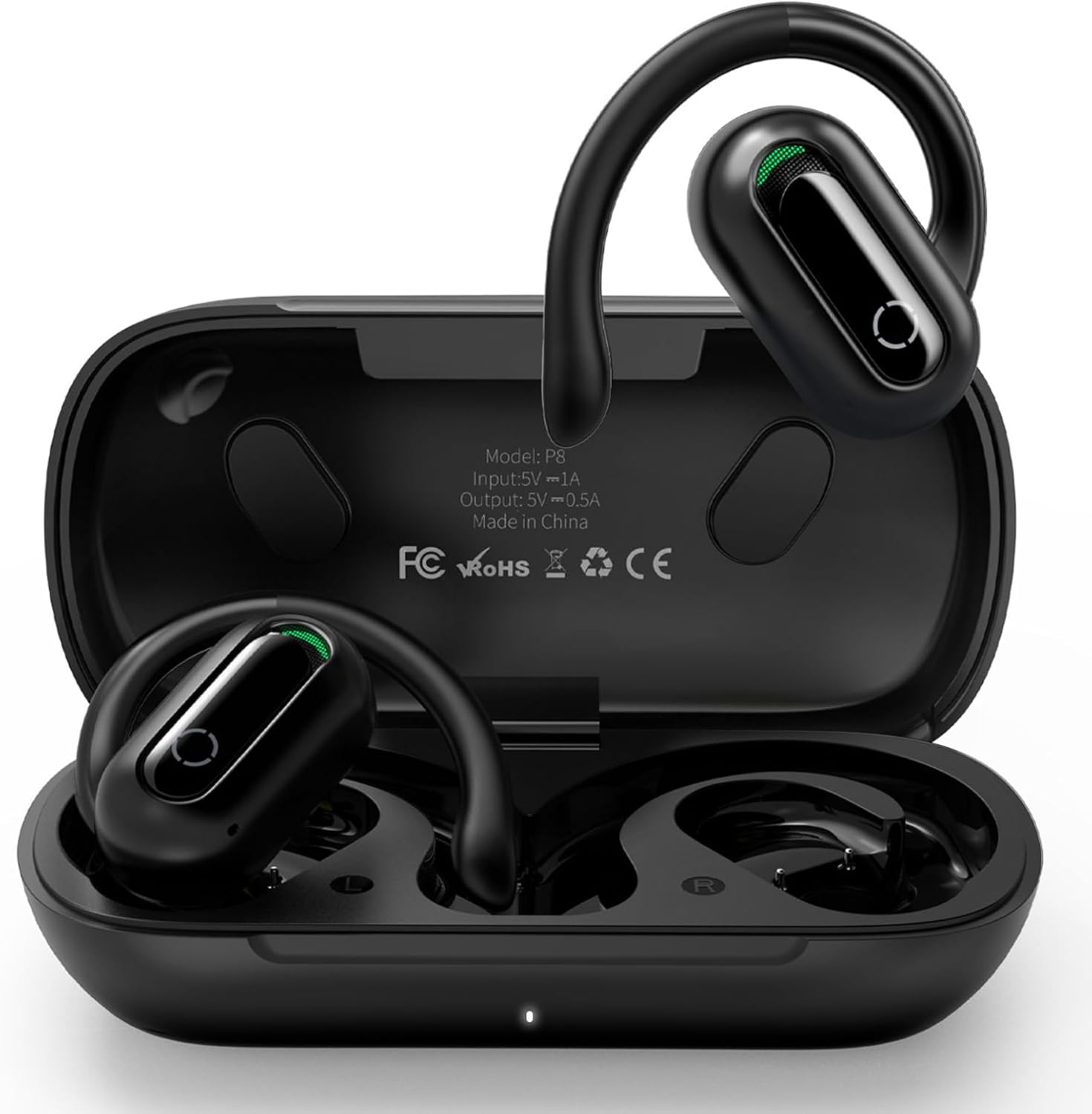 Amazon.com: Open Ear Headphones Bluetooth 5.3 Wireless Earbuds, True ...