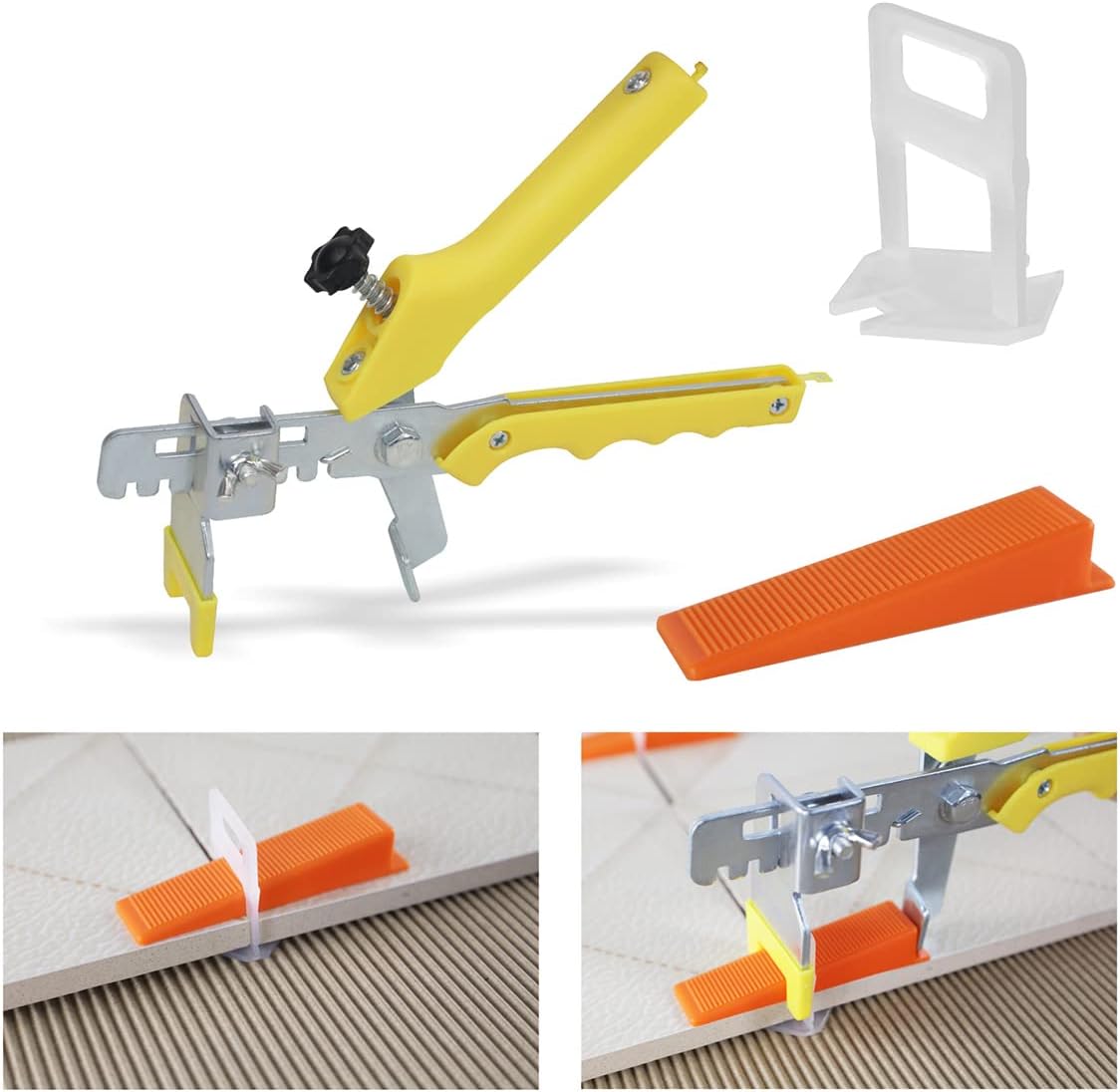 TILER Tile Tools Tile Leveling System with Tile Plier - 300-Piece Tile ...