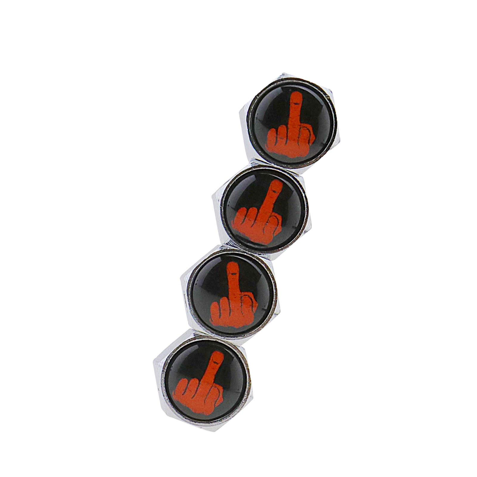 ENET 4Pcs Middle Finger Lockable Dust Caps Air Wheel Tyre Valve Caps ...