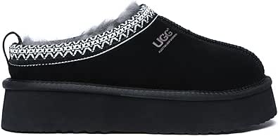 UGG AUSTRALIAN SHEPHERD Sheepskin Wool Ankle Platform Tazzy Slippers ...
