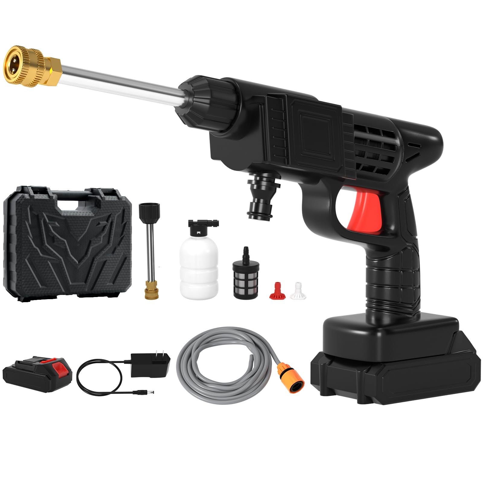 Amazon.com : Topteng Power Blaster Plus Pressure Washer Cordless ...