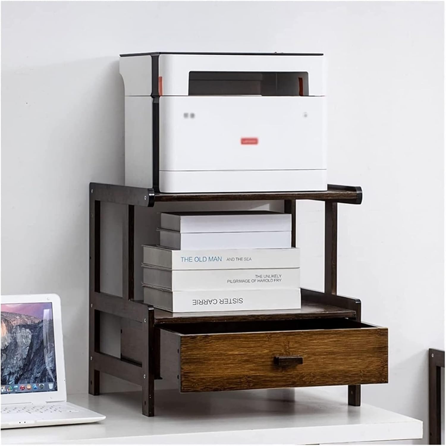 Amazon.com: Printer Stand Printer Stand Office Desktop Printer Shelf ...