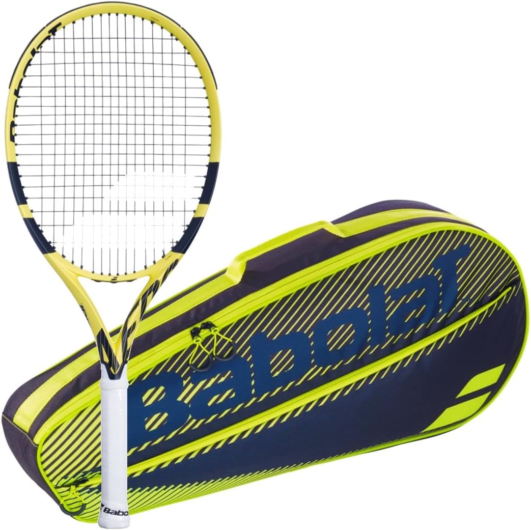 Amazon.com : Babolat Aero 112 Strung Tennis Racquet (4 3/8" Grip ...