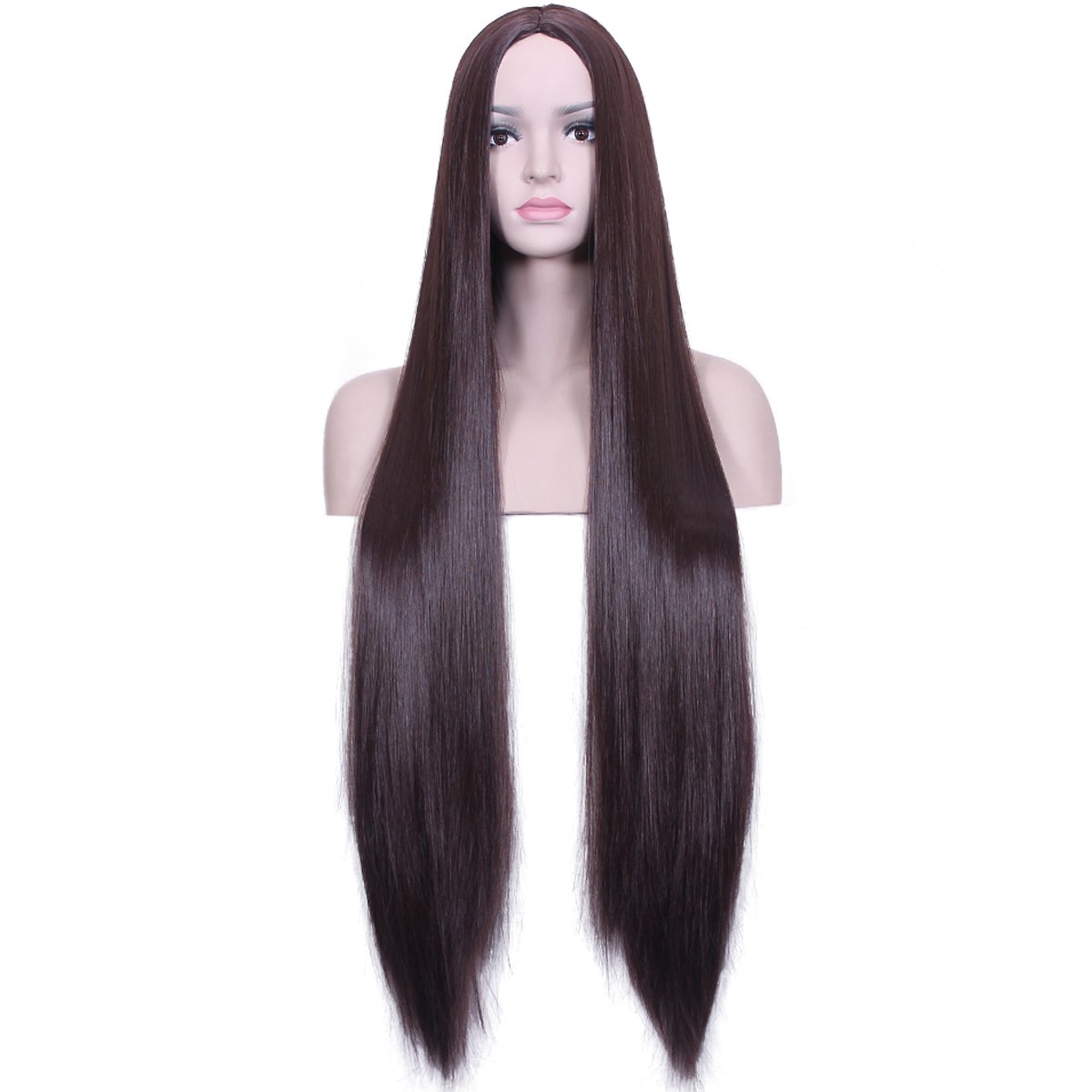 Amazon.com: Deifor 40" Long Straight Heat Resistant Synthetic Hair ...