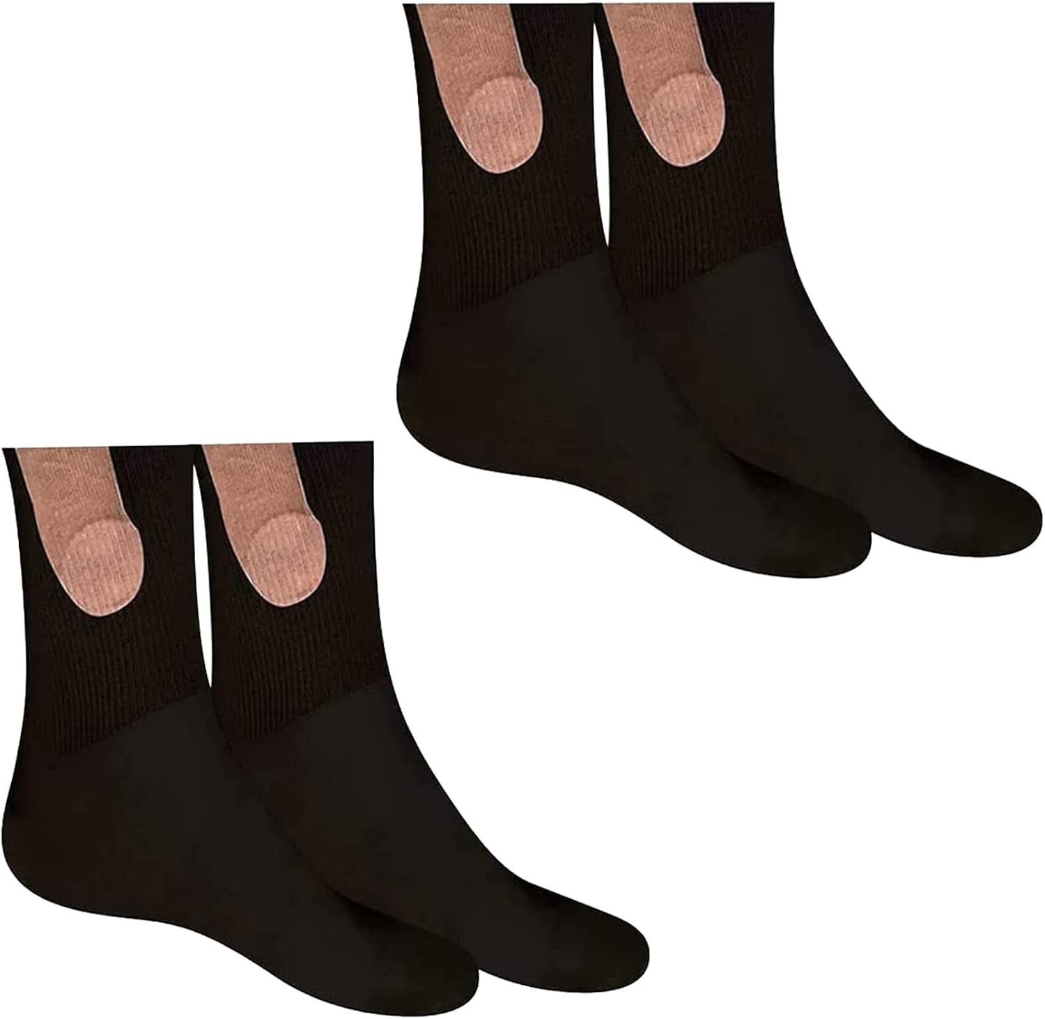 Amazon.com: JCBABA Fun Socks for Men Funky Knitted Cotton Socks,2PCS ...