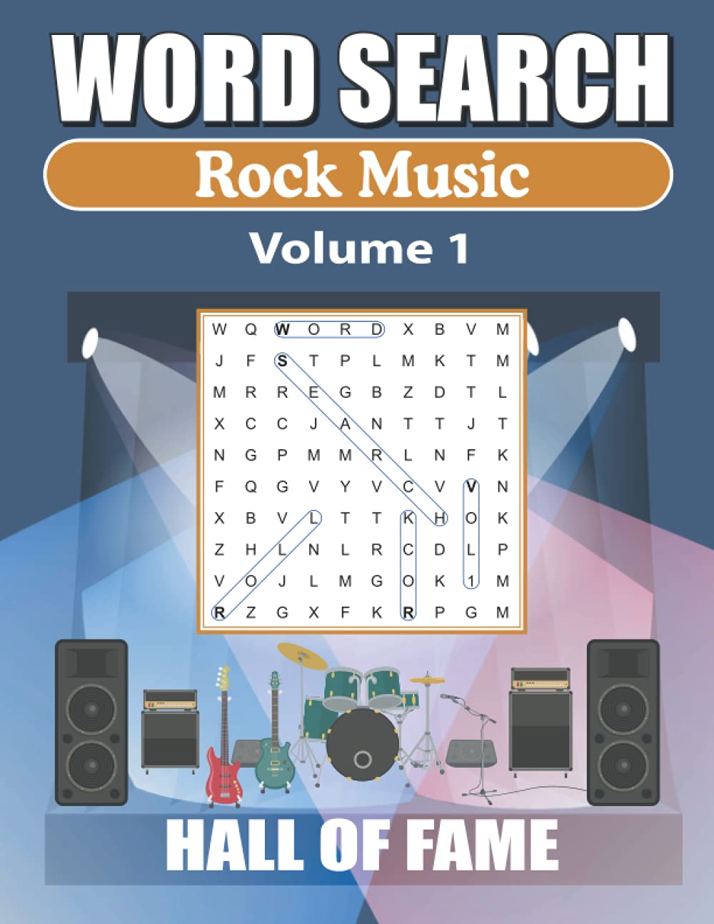 Amazon.com: Word Search Rock Music Hall Of Fame – Vol 1: Word Find Book ...