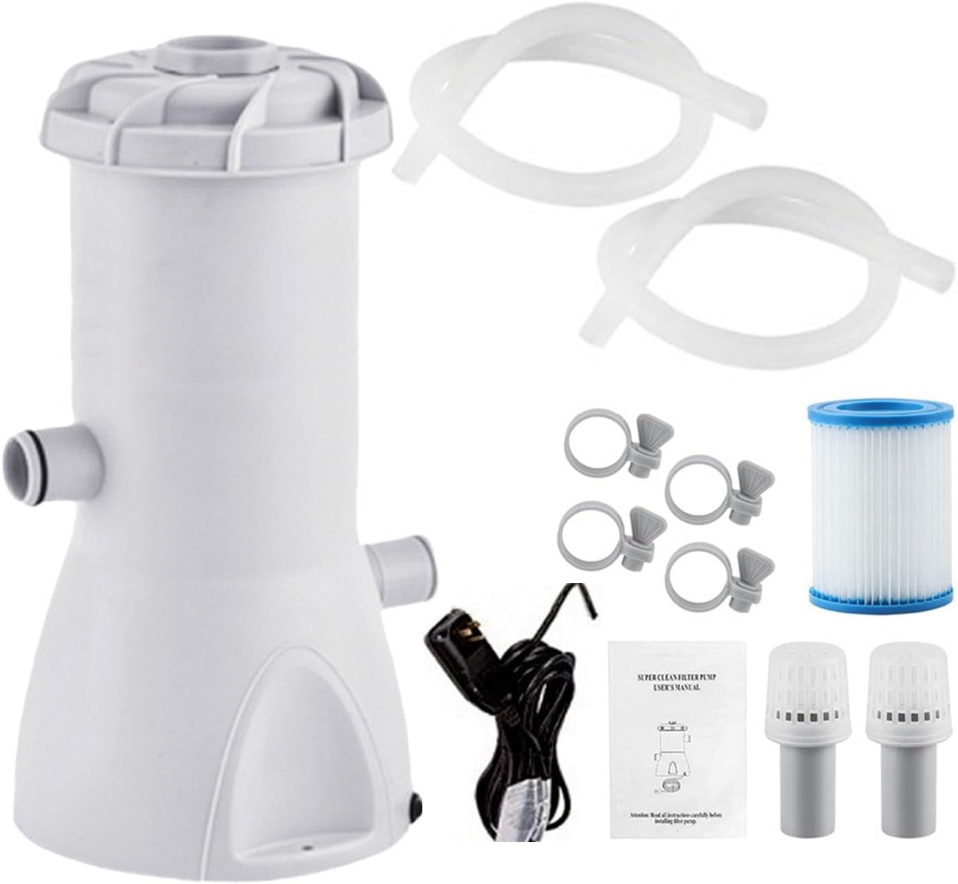 Amazon.com: Electric Filter for 1000 Gallons Swimming Pools, US Plug ...