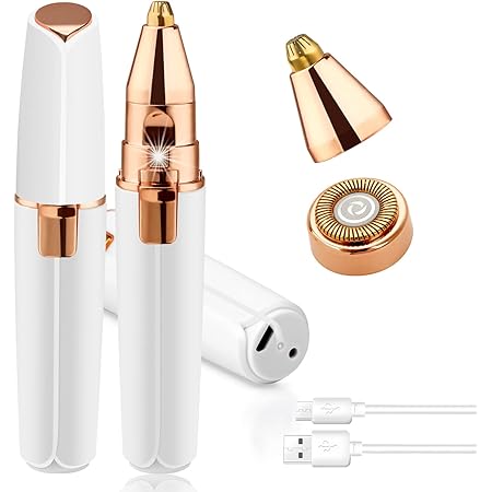 Amazon.com: Rechargeable Eyebrow Trimmer & Facial Hair Remover for ...