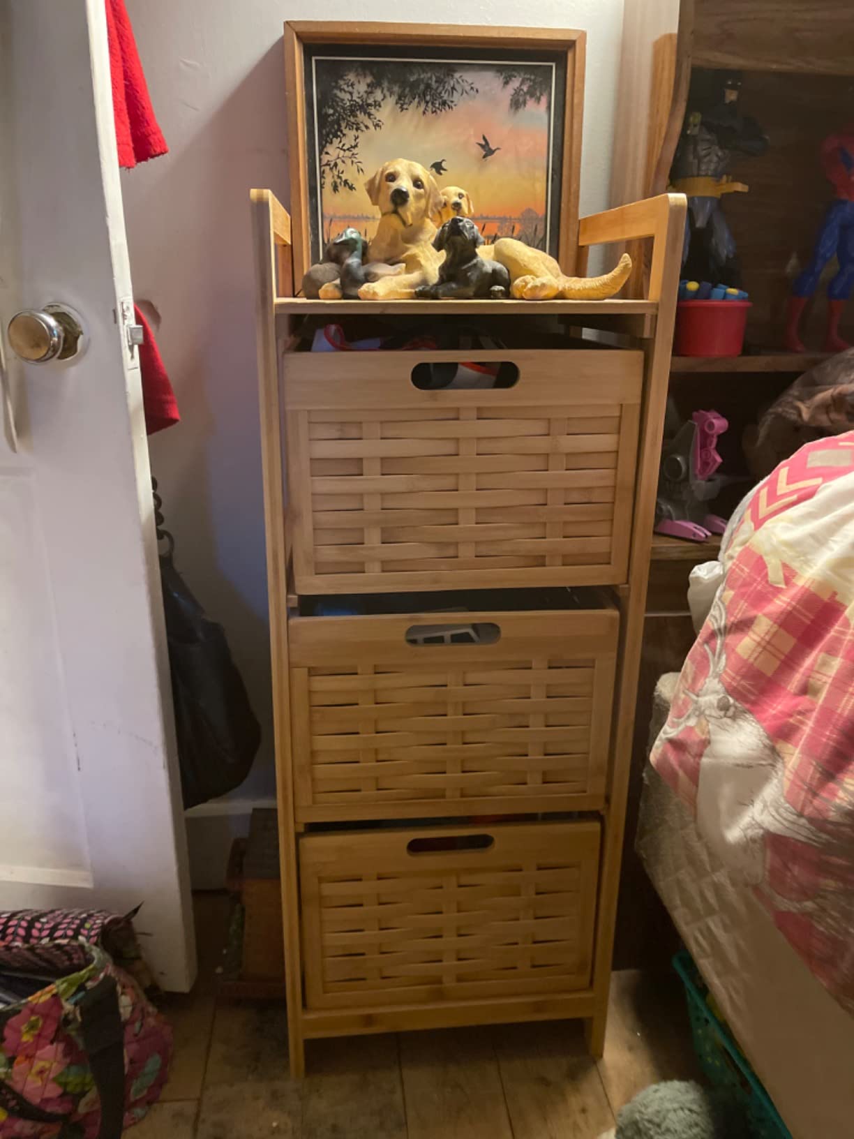 Amazon.com: BIRDROCK Home Storage Tower - Made of Natural Bamboo ...