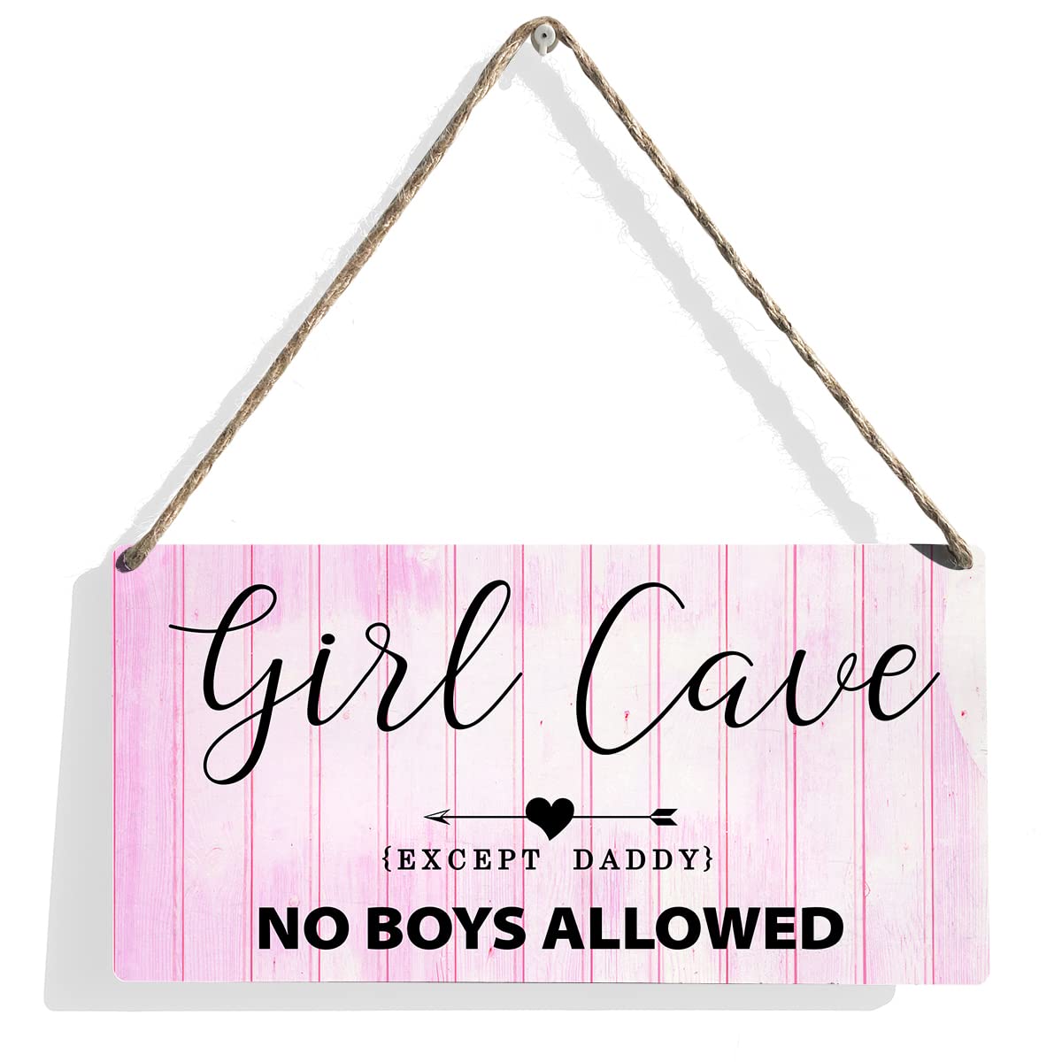 Girl Cave Wood Sign Pink Girls Room Wooden Signs Rustic Hanging Plaque ...