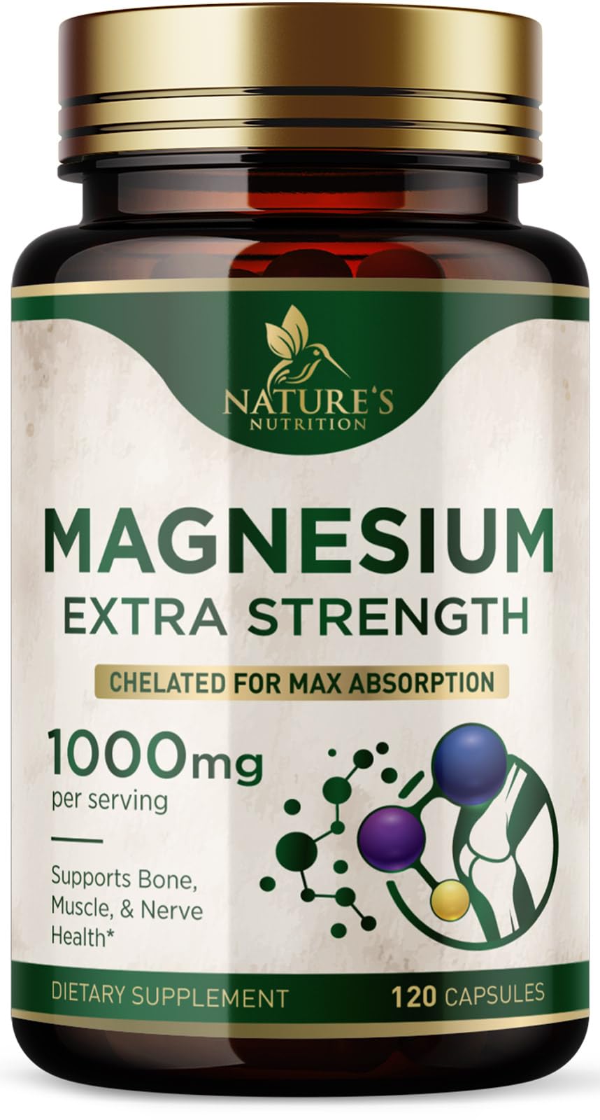 Amazon.com: Magnesium Pills Extra Strength 1000mg - Chelated for Ultra ...