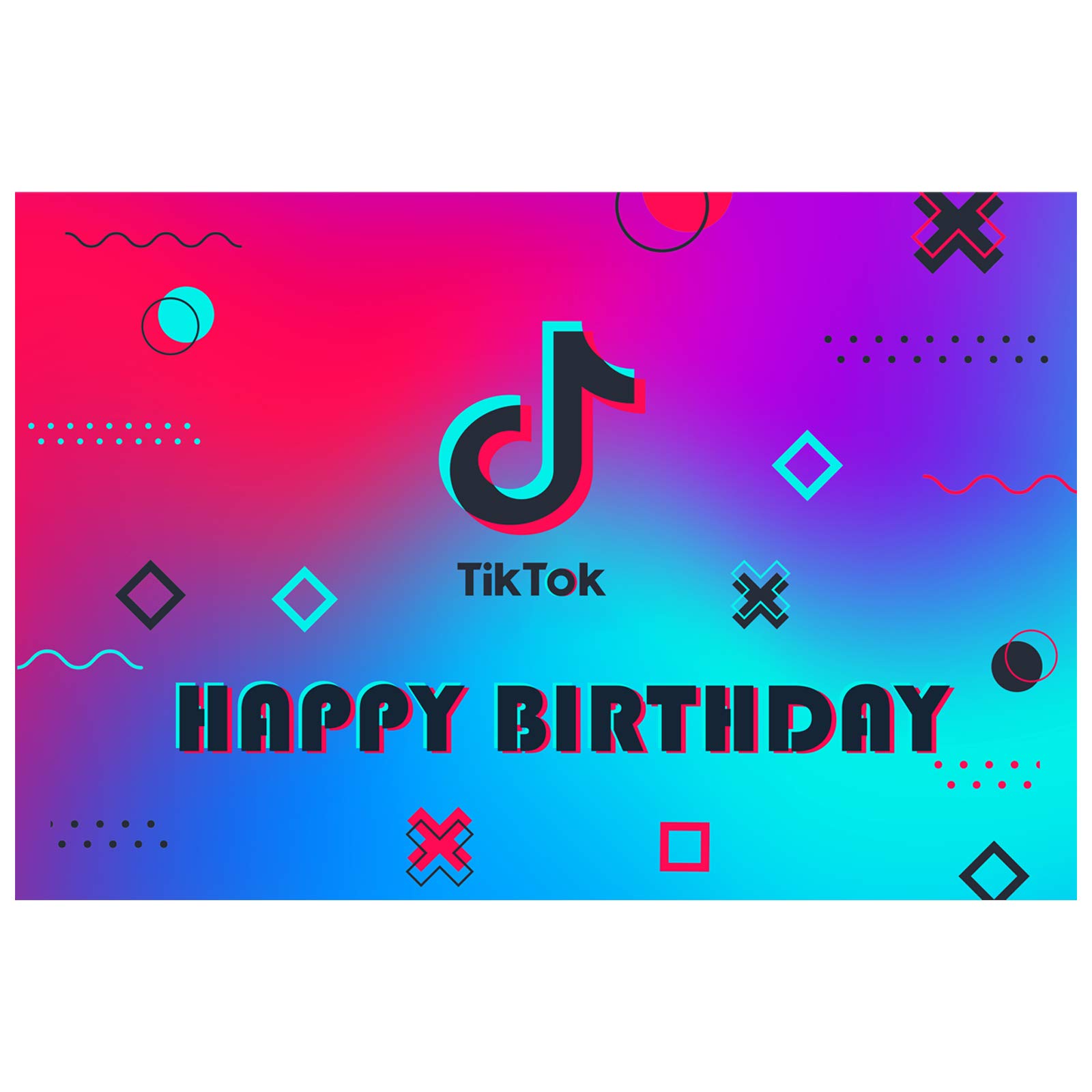 Tic Toc Backdrop Music Theme Birthday Party Decor Tic Toc | Desertcart ...