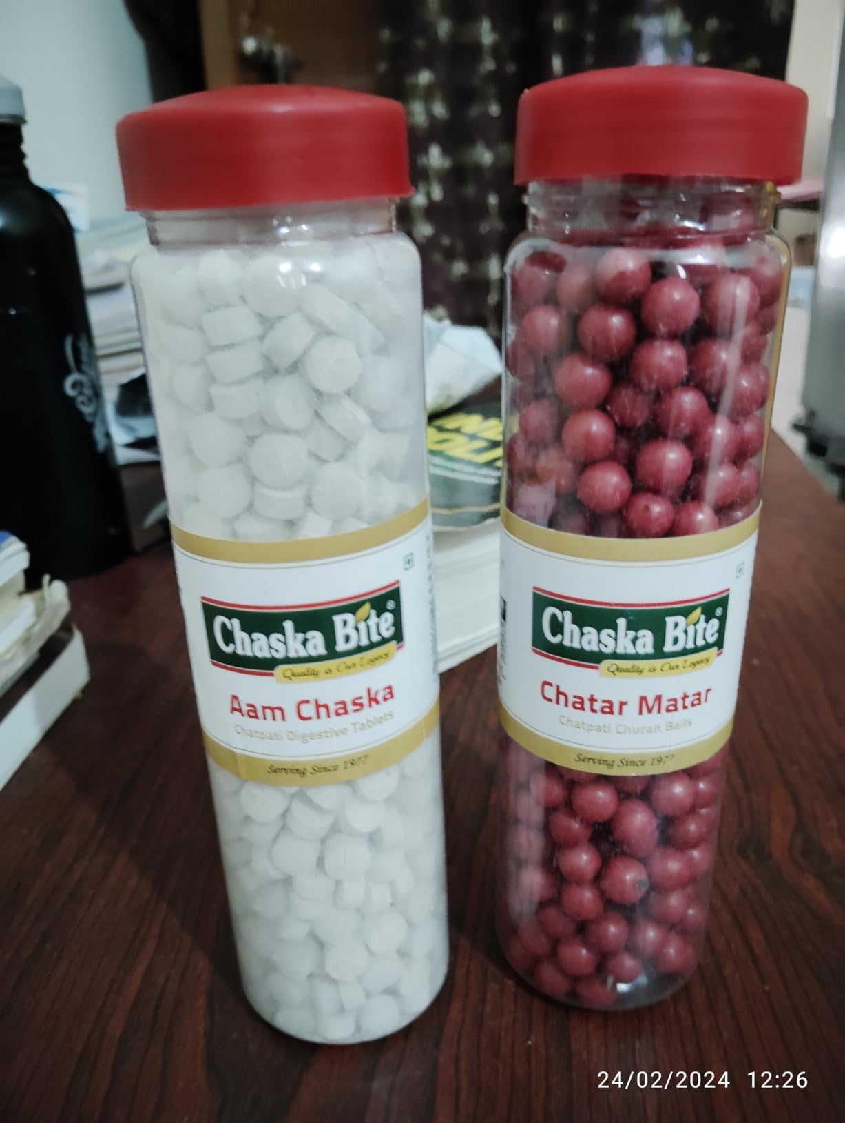 ALKAS Chaska Bite Aam Chaska Pack Of 2 Sugar Assorted Sweet Candy Pack ...