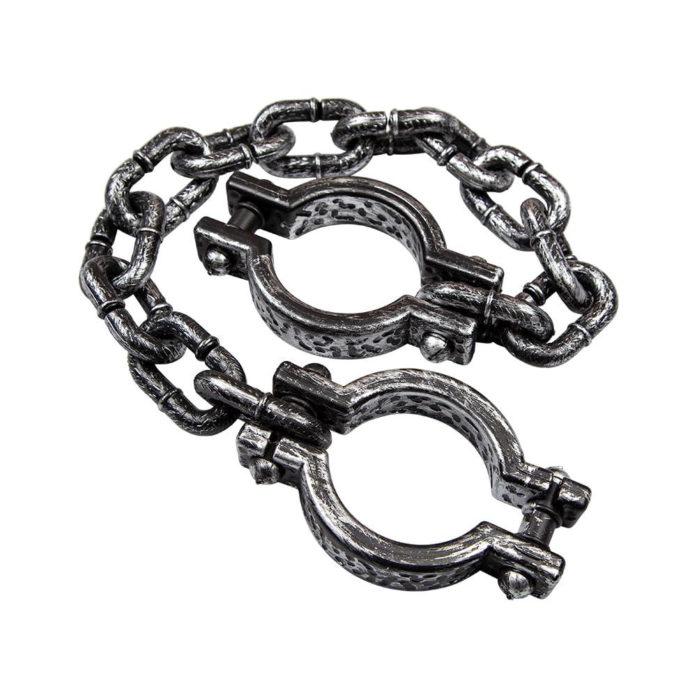 Wicked Costumes Adult Convict Shackles Prop Fancy Dress Accessory ...